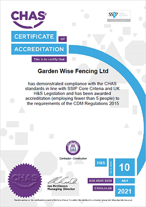 CHAS Registered Contractors - CHAS Fencing Contractors